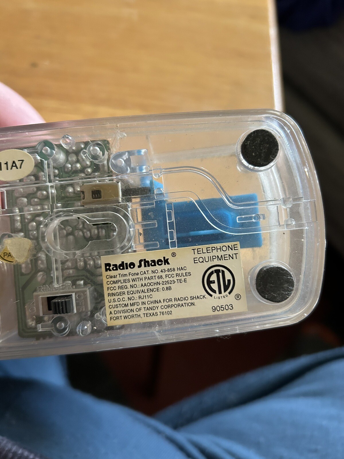 Radio Shack Clear Phone See Thru Corded Telephone Retro 1990s Retro ...