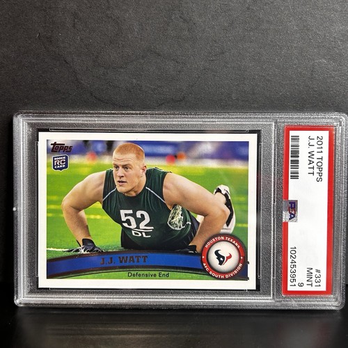 2011 Topps #331 JJ WATT PSA 9 Mint Rookie Card Texans FUTURE HOF | eBay