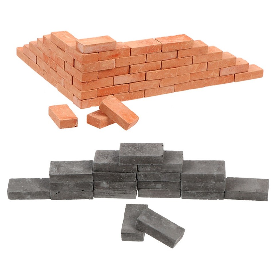 100 Pcs Simulated Brick Mini Bricks Tiny Little Crafting Child ...