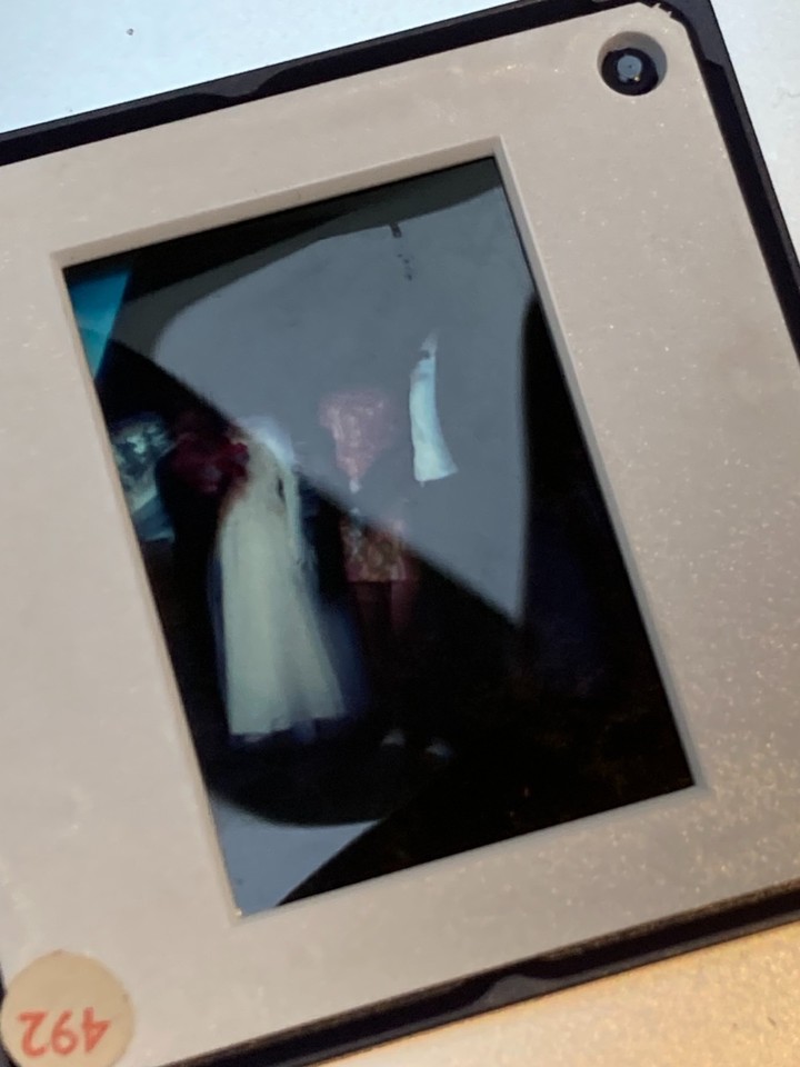 CROSS DRESSING TRANSVESTITE GAY WEDDING VINTAGE slide 35mm PORTRAIT ...