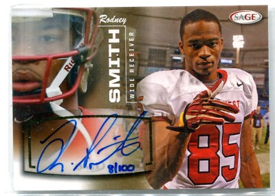 2013 Sage Rodney Smith GOLD AUTO AUTOGRAPH 8/100 FSU FLORIDA STATE | eBay