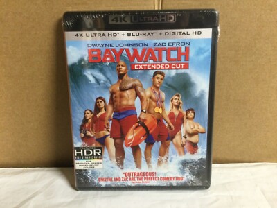 Baywatch Extended Cut 4k Ultra HD + Blu-ray 32429277619| eBay