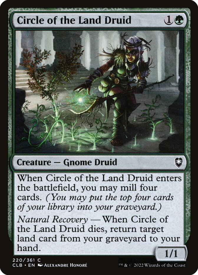 Circle of the Land Druid 220 Commander Legends: Battle for Baldur's ...