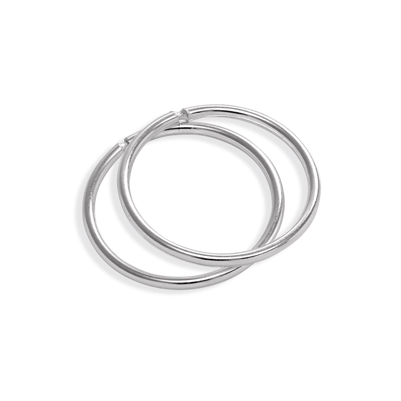 Sterling Silver Lightweight Fine Sleeper Hoop Earrings 8mm - 22mm Hoops ...