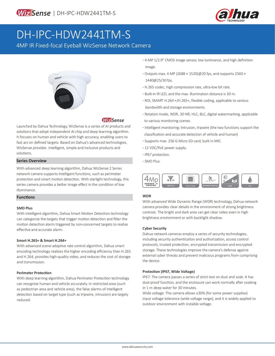 Dahua Smart Dual Illumination Active Deterrence Fixed Focal 05 09 2024