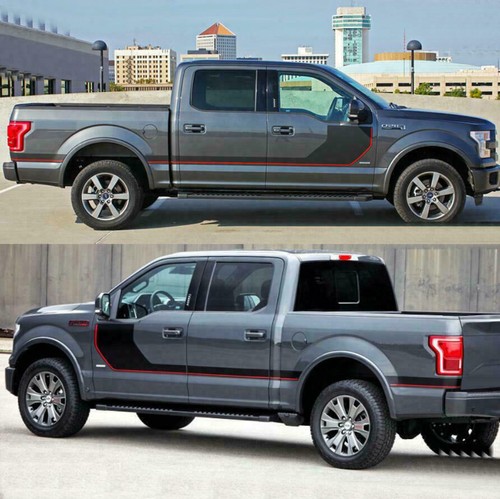 Graphics Stripe Sticker Kit For All Car Pickup Truck Bed Fender Decal ...