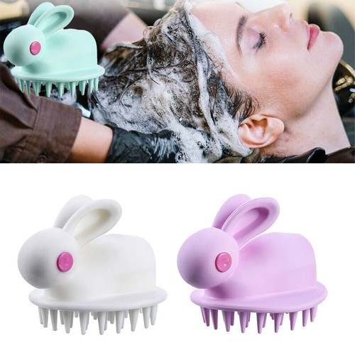 Silicone Massager Scalp Brush Shampoo Massage Comb Shower Head Hair ...