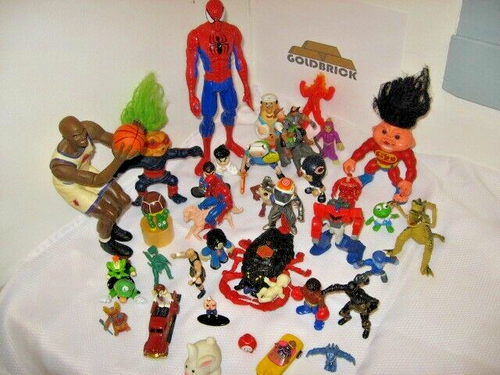 action figures mixed toy lot Mighty Max Spiderman Teck Deck Dudes Some ...