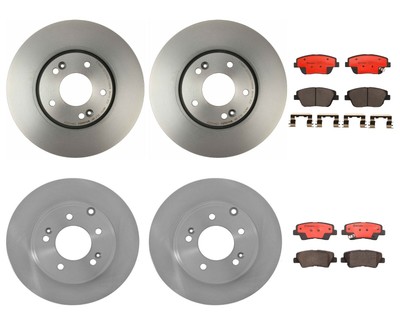 Brembo Front & Rear Full Brake Kit Disc Rotors Ceramic Pads For Kia ...