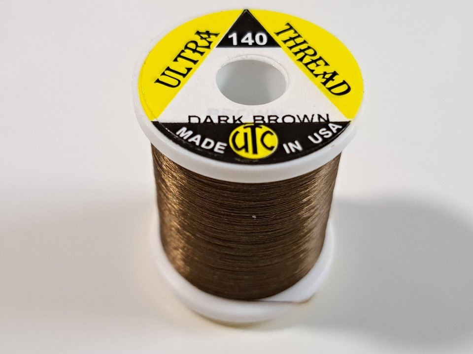 UTC Ultra Thread 140 Denier Fly Tying Medium Waxed Flat Jig Wrapping ...