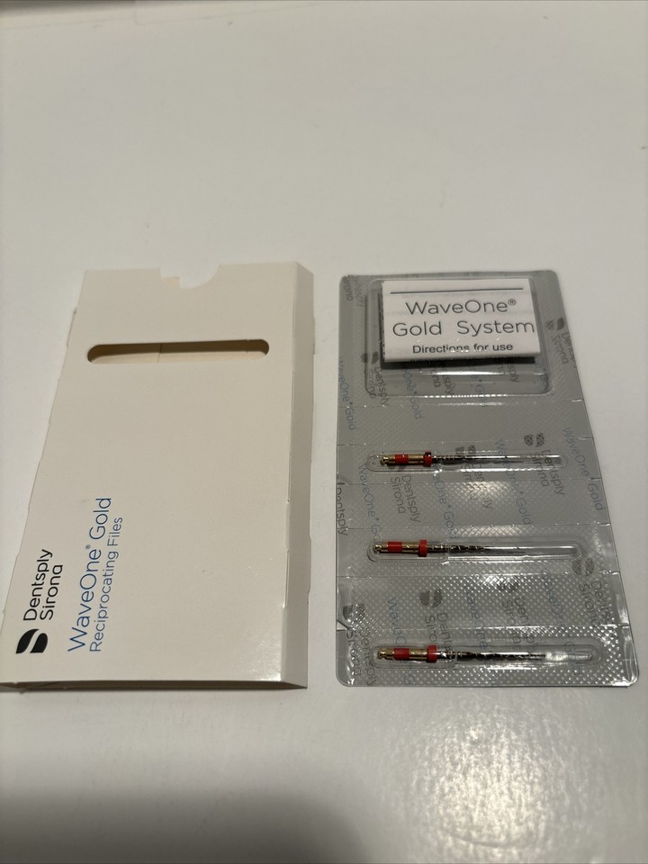Waveone 25mm (025.07) Gold Dentsply Sirona Reciprocating Files 3ct Pack | eBay