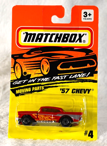 Matchbox 57 Chevy Red Flames #4 1994 NIP | eBay