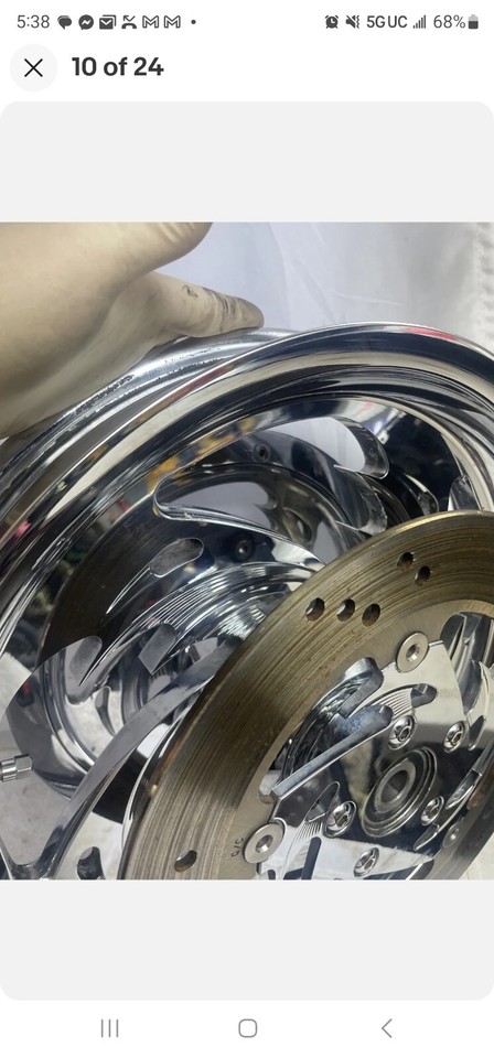 2001 Harley Davidson Softail Fatboy Chrome Mag Rims Wheels 16in x 3in ...