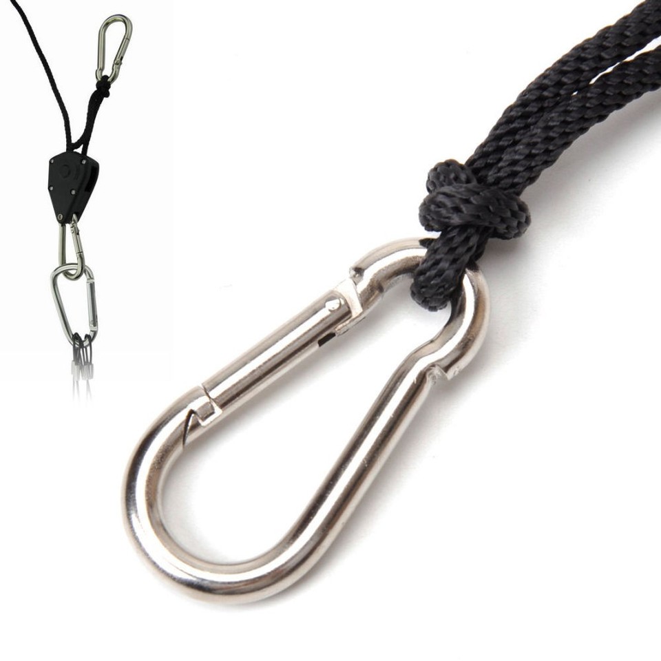 4 Pcs Heavy Duty Adjustable Retractable Wire Rope Hanger Small Hanging ...