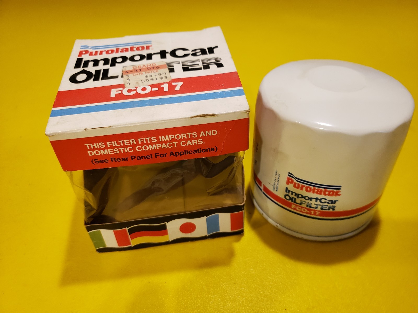 1983-1985 Ford Mustang 4 Cylinder 2.3L w/EFI-Turbo Oil Filter Purolator ...