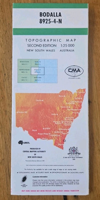 2nd Edition BODALLA N.S.W TOPOGRAPHIC MAP # 8925-4-N / 1:25 000 | eBay ...