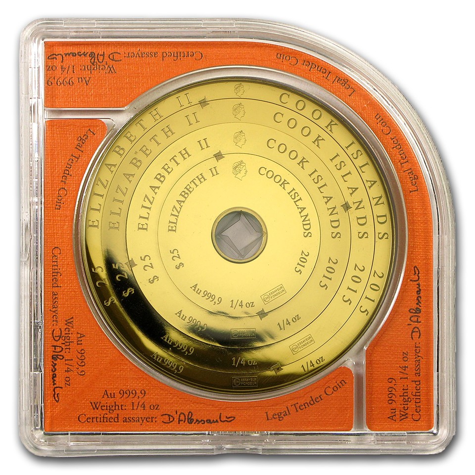 1 oz Cook Islands $100 Gold Armillary Coin Valcambi (In Assay) | eBay