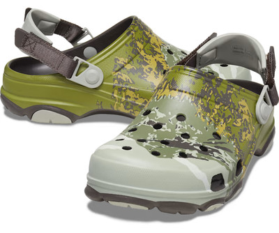 Crocs All-Terrain Summit/Mountain Graphic Clog Green/Espresso/Camo Men ...