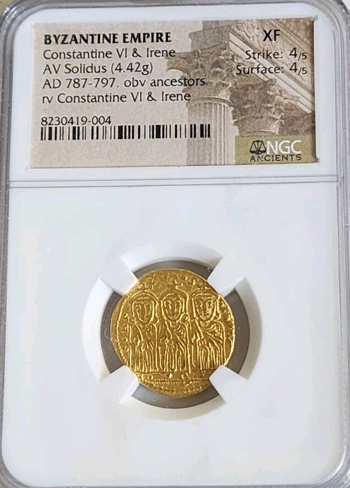 Byzantine Constantine VI & Irene Gold Solidus XF Ancient Coin | eBay