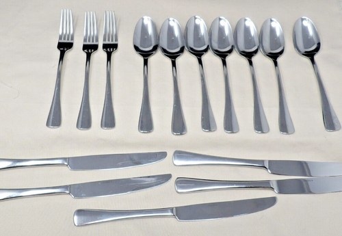 Oneida Aptitude Pattern Stainless Steel 15pc Everyday Flatware Set | eBay