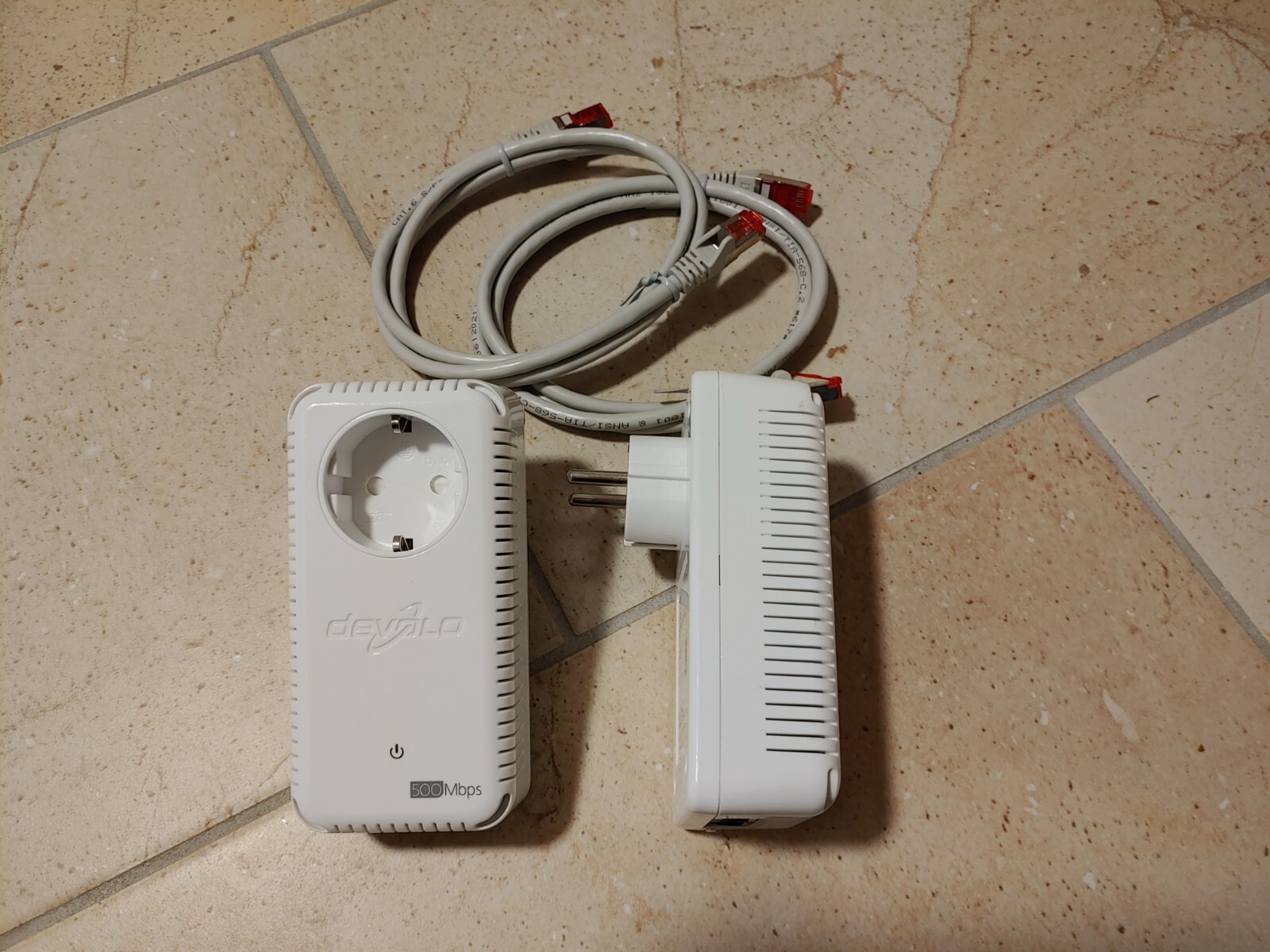 2x Devolo Dlan 500 duo+ Plus Powerline Adapter Lan Internet 500Mbps Set ...