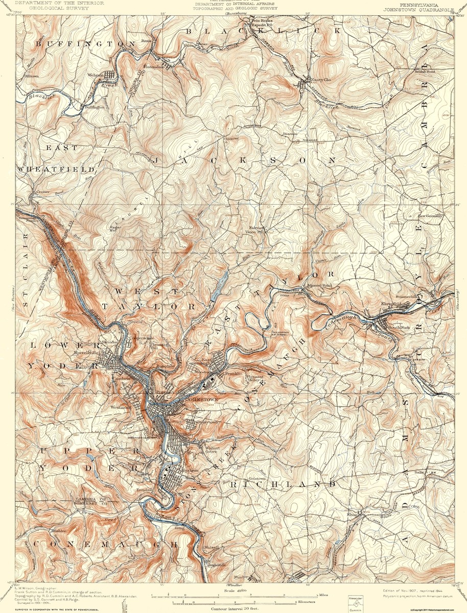 Johnstown Pa County Map