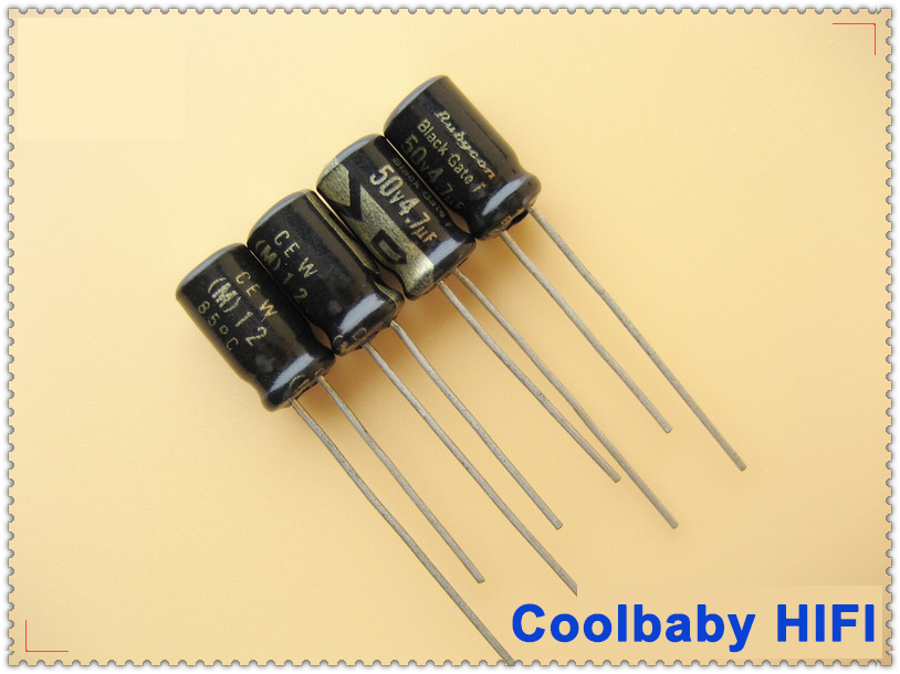 1× Rubycon Black Gate F 4.7UF 50V 6.3*11mm 85°C Hi-End electrolytic ...