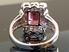 Beautiful Pink Tourmaline Diamond Frame 18k gold ring | eBay