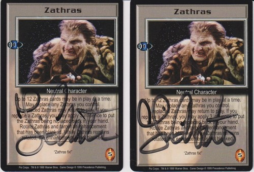 BABYLON 5 CCG: ZATHRAS - Psi-Corps | RARE Signed Card by Tim Choate | eBay