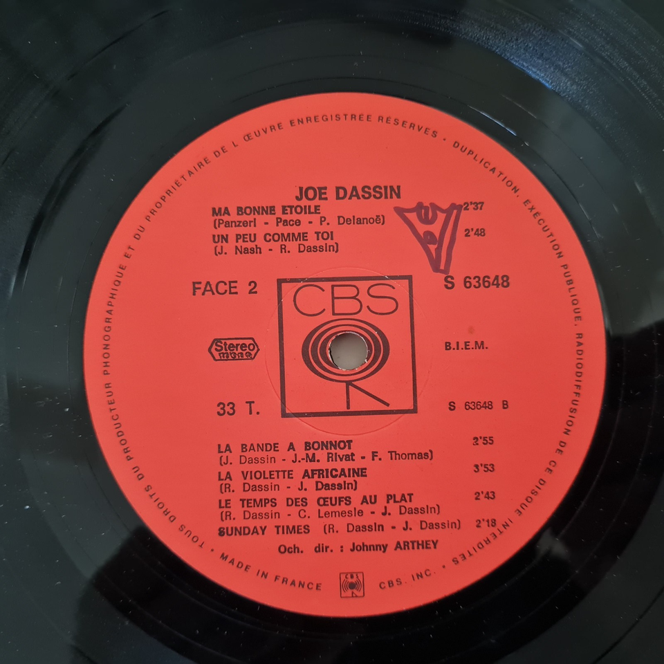 LP Vinyle 33t / Joe Dassin – Joe Dassin (1969) | eBay