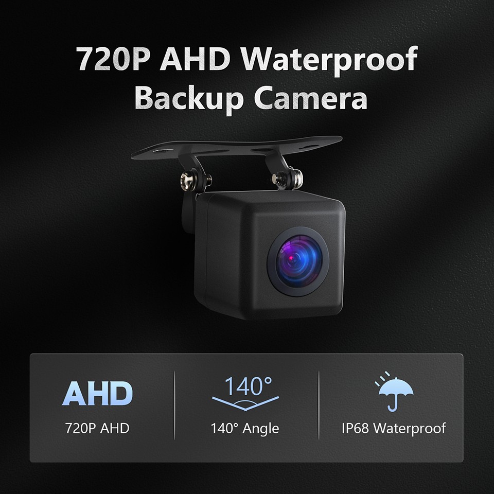 In Car 720P AHD WaterProof Parking Reverse Camera Rear View Backup ...