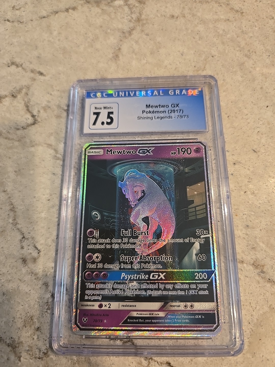 Mewtwo GX 78 Current Market Value | Shining Legends