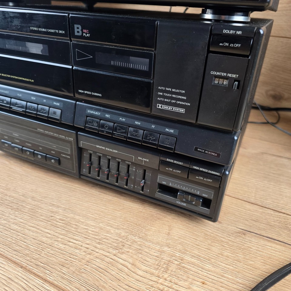 Toshiba SJ-3418 HiFi Stack Turntable Cassette Speakers Part Working See ...