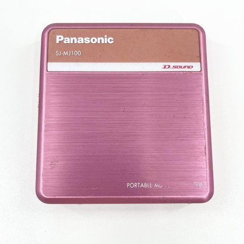 Panasonic SJ-MJ100 pink minidisc MD walkman audio player tested work ...