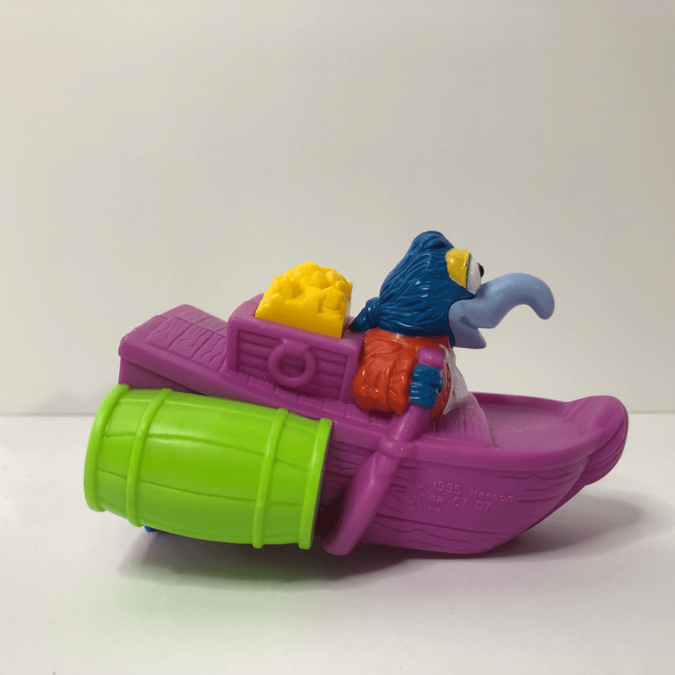 vtg 1995 muppets treasure island gonzo boat water bath toy henson | eBay