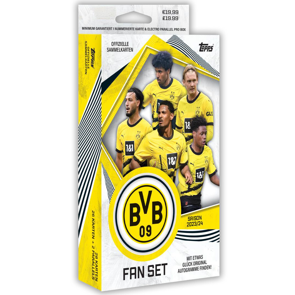 Topps Fan Set 2023/2024 Trading Cards BVB, FCB, PSG, FC Barcelona ...