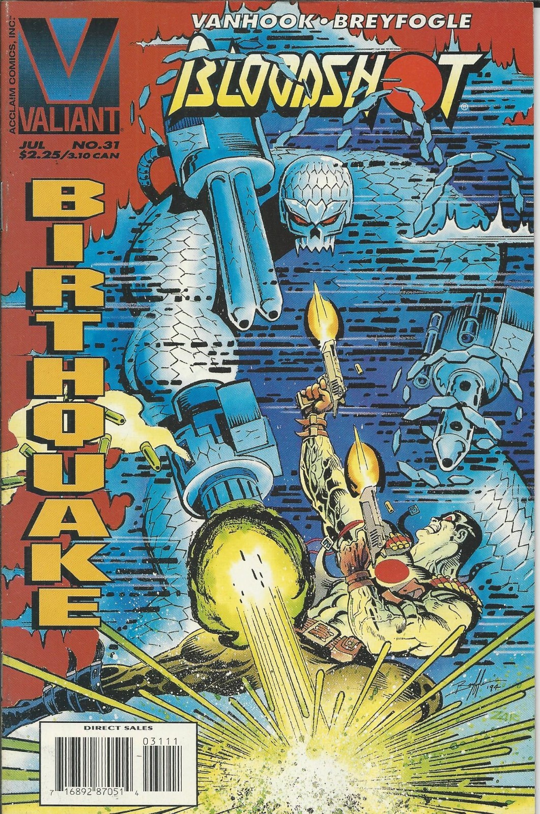 Bloodshot Comic 31 Cover A First Print 1995 Kevin Vanhook Breyfogle ...