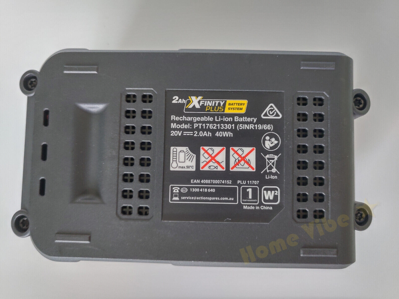 NEW GENUINE XFINITY PLUS 20V 2.0Ah LI-ION BATTERY ~ FOR ALDI WORKZONE ...