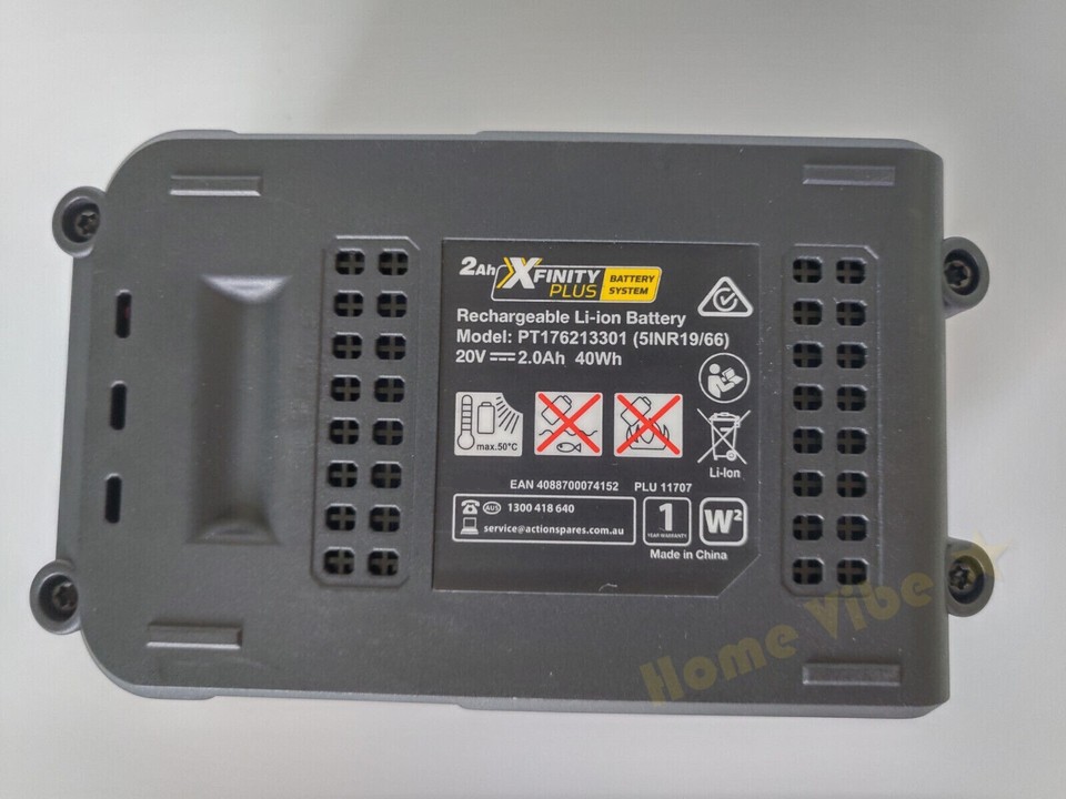 NEW GENUINE XFINITY PLUS 20V 2.0Ah LI-ION BATTERY ~ FOR ALDI WORKZONE ...