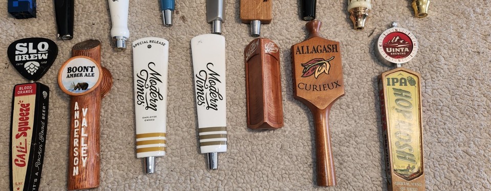 LOT OF 20 BEER/CRAFT BEER TAP HANDLES | eBay