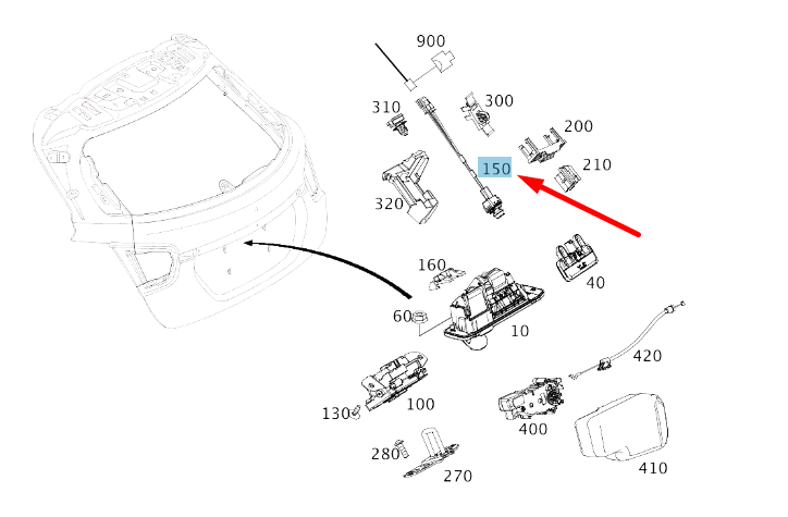 OEM MERCEDES BENZ Rear View Reversing Camera A1669059302 for sale ...
