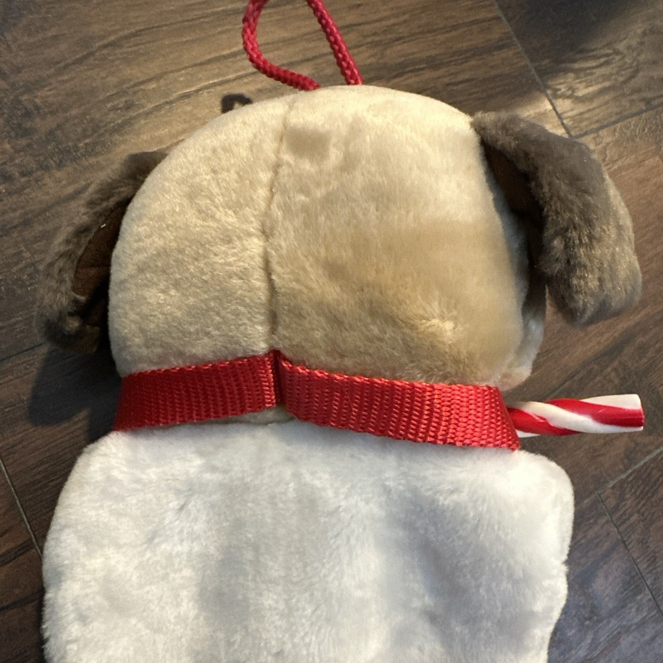 Pug Christmas Stocking 21 Inch Stuffed Animal Toy EUC The Dog Artists ...