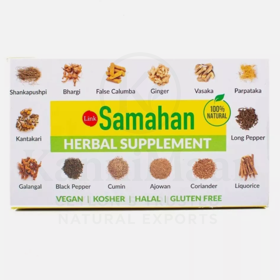 100 SAMAHAN Ayurveda Herbal Tea Natural Drink for Cough & Cold remedy ...