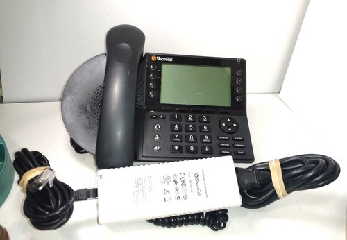 SHORETEL IP480G VOIP DISPLAY PHONE MULTILINE With Handset & Stand ...