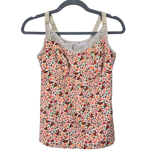 Ruby Ribbon 1800 Floral Heritage Cami Tank Size 38 M/L Compression Y2K ...
