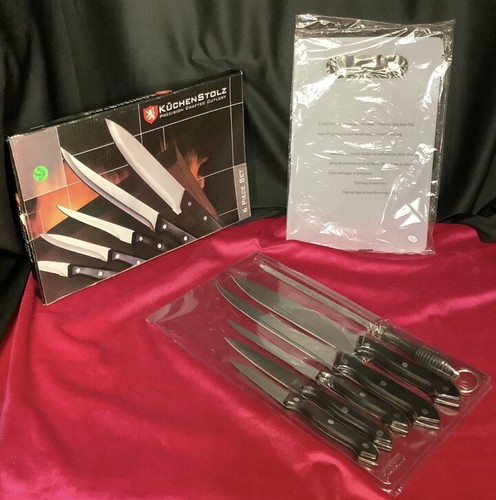 KuchenStolz 6 Piece Knife Cutlery Set Cutting Board Sharpener New in ...