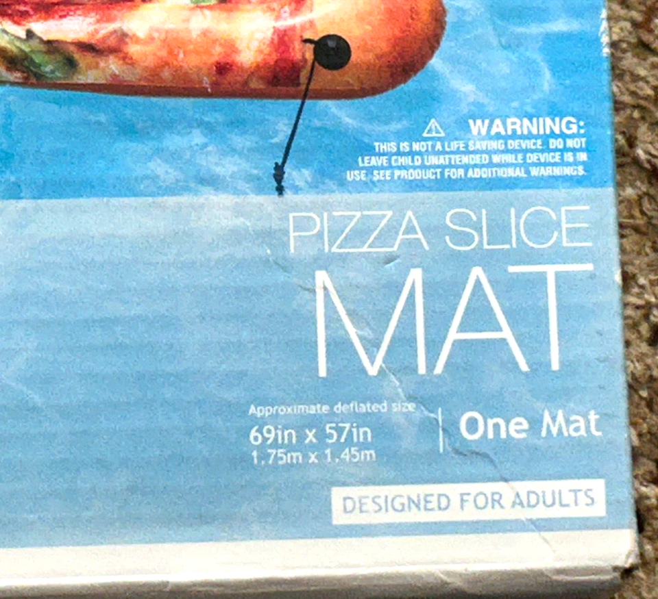 1 PK Intex Giant Inflatable Pizza Slice Float For Beach or Swimming ...