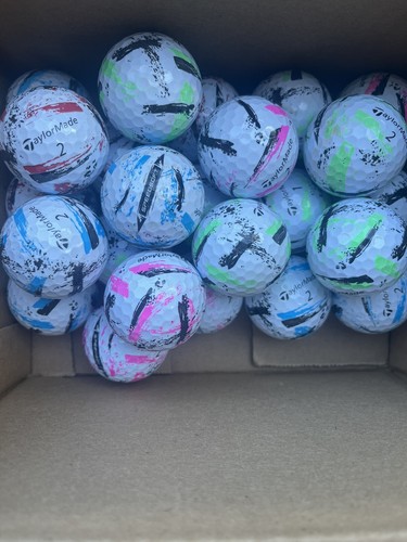 24 Taylormade Speed Soft Ink 5A/4A Quality Used Golf Balls FREE ...