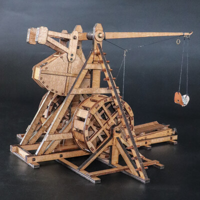 Large Medieval Trebuchet Wooden Model Kit Wood Construction Kit 380*300 ...