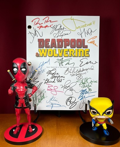Deadpool & Wolverine Script Signed- Autograph Reprints- 138 Pages- X ...